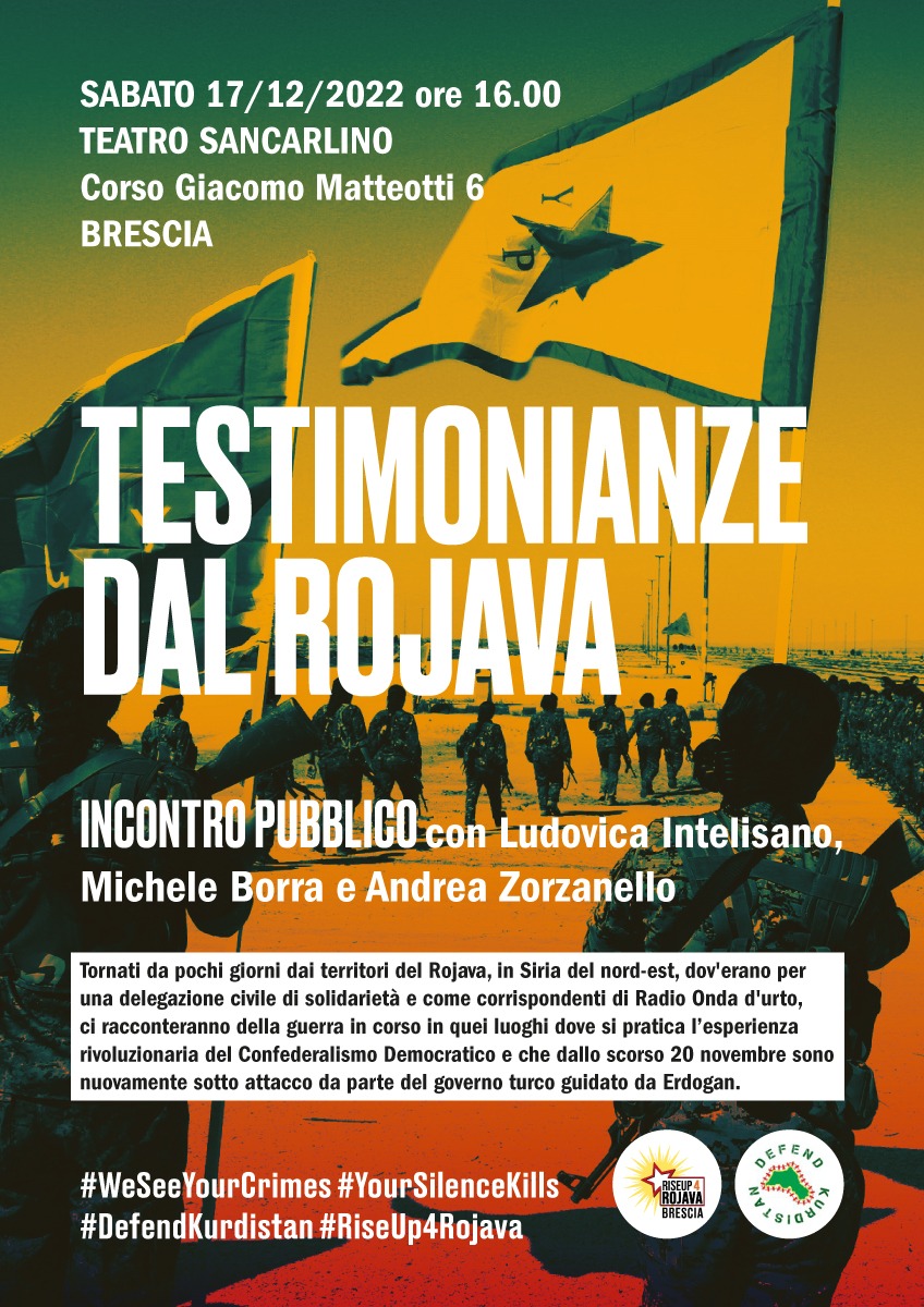 Rojava (e Rojhilat): assemblea di solidarietà e approfondimento ...